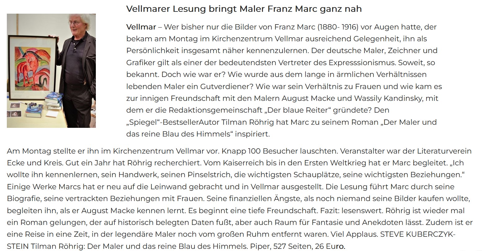 Tilman Röhrig – Literaturverein Ecke und Kreis Vellmar